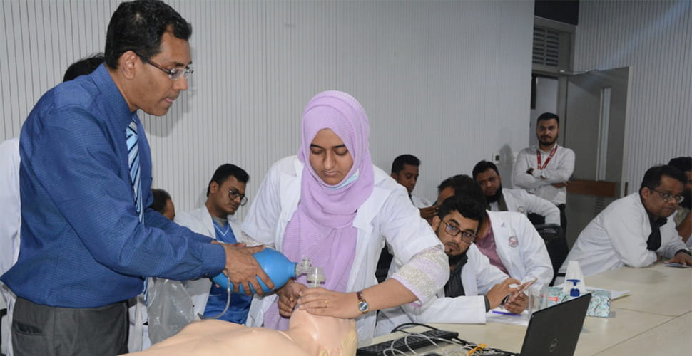 CPR training conducted by Dr Muhammad Hasan Andalib, Coordinator ...